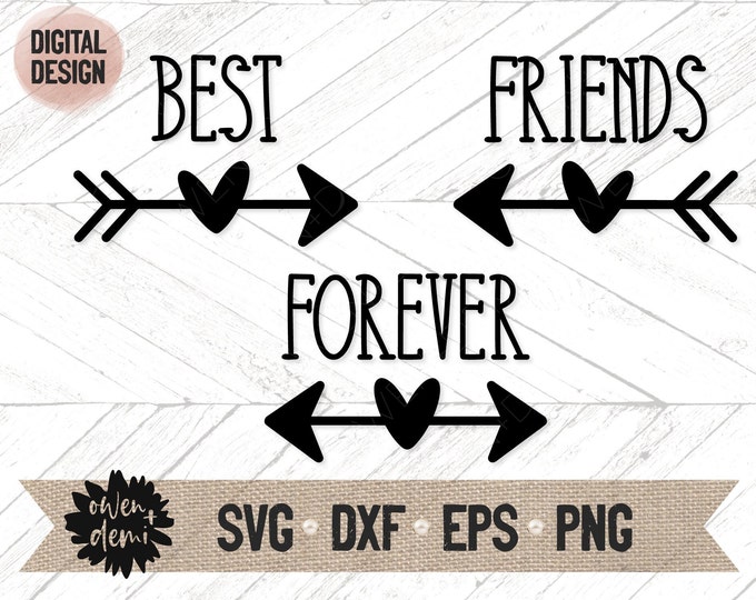 Best Friends Forever Svg Best Friends Cut File Best Friends Svg for ...