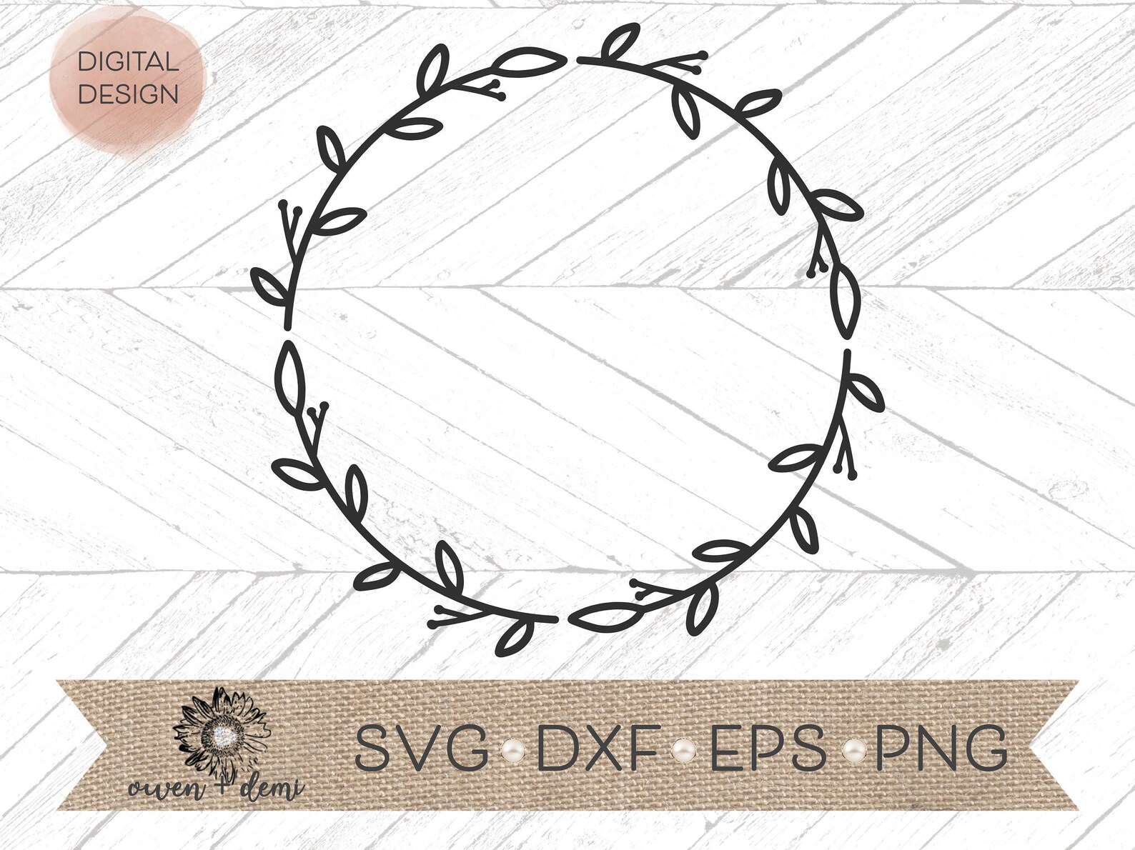 Vine Wreath Svg Vine Wreath Cut File Vine Cricut Cut File - Etsy