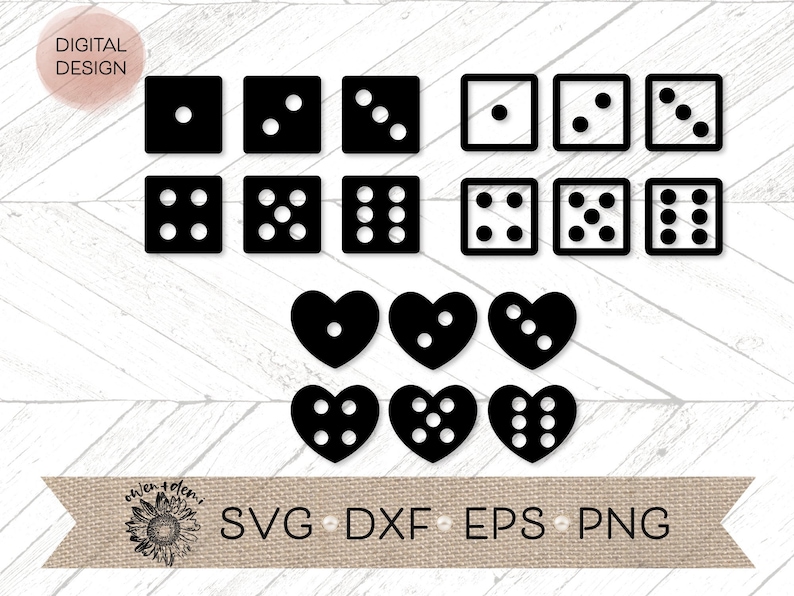 Dice Svg Dice Svg Bundle Dice Cricut Cut File Dice - Etsy