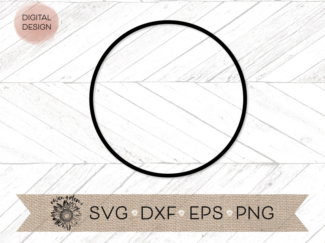 Circle Border Svg Circle Lined Frame Svg Sign Circle - Etsy