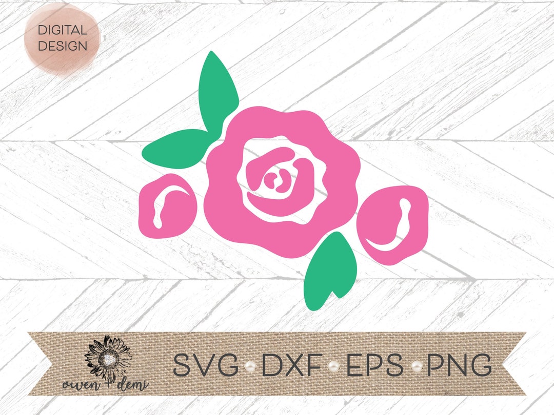 Rose Svg Rose and Buds Svg Rose Svg for Cricut Rose Svg - Etsy
