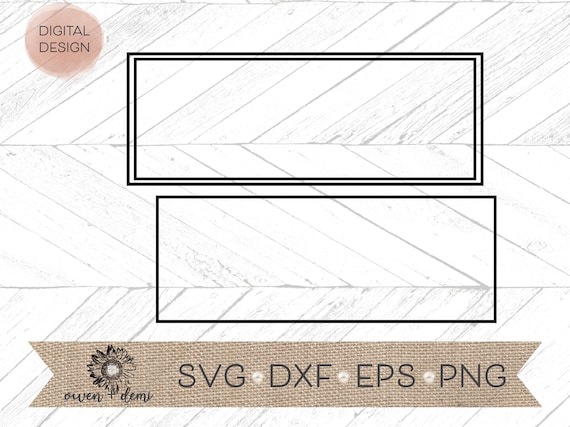 Rectangle border svg Rectangle lined frame svg sign border | Etsy