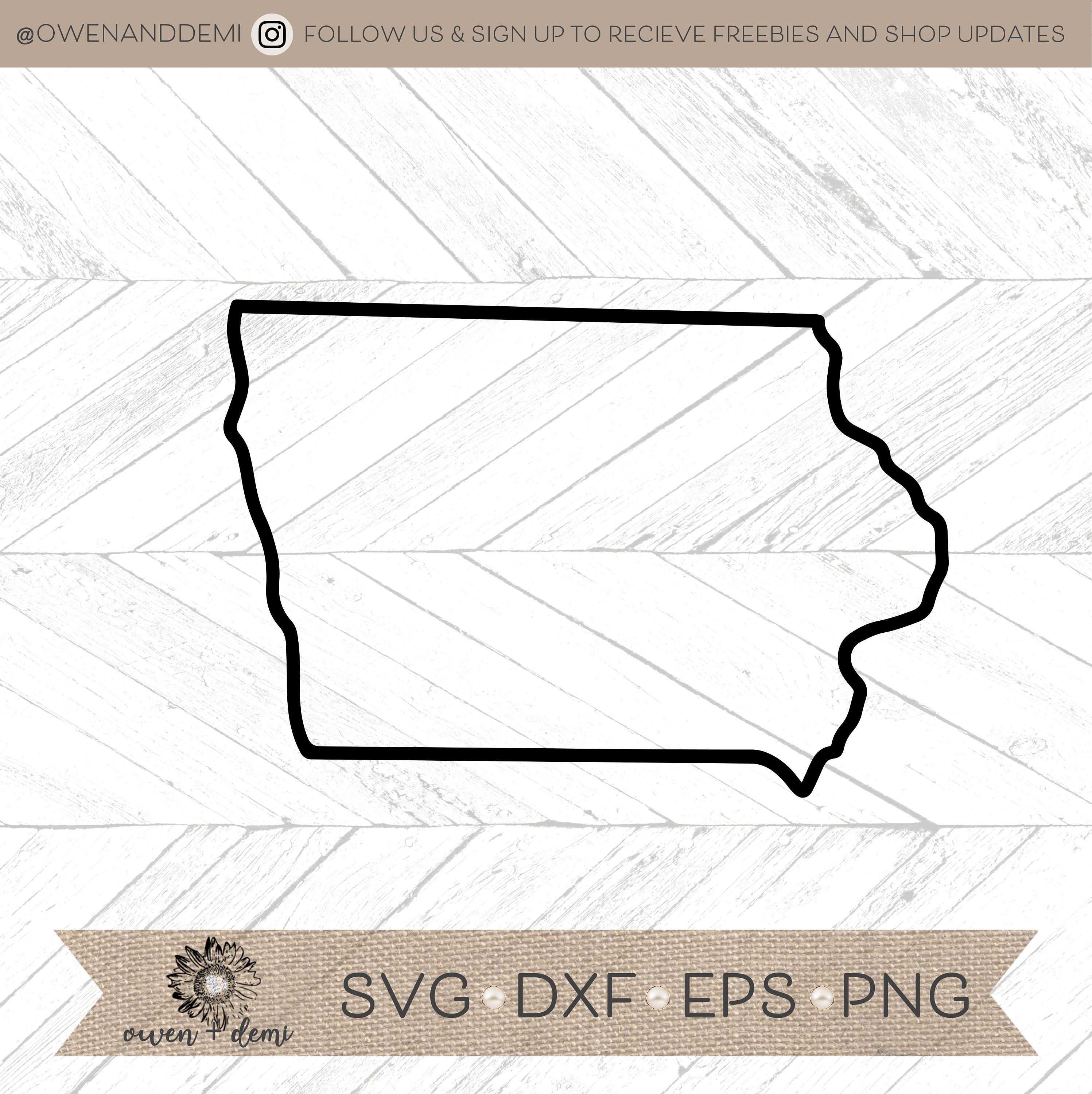 Iowa Svg Iowa Outline Svg State Svg Iowa Clipart Grunge - Etsy UK