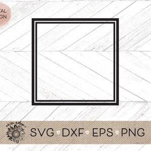 Square Border Svg Square Lined Frame Svg Sign Square Border Svg Square ...