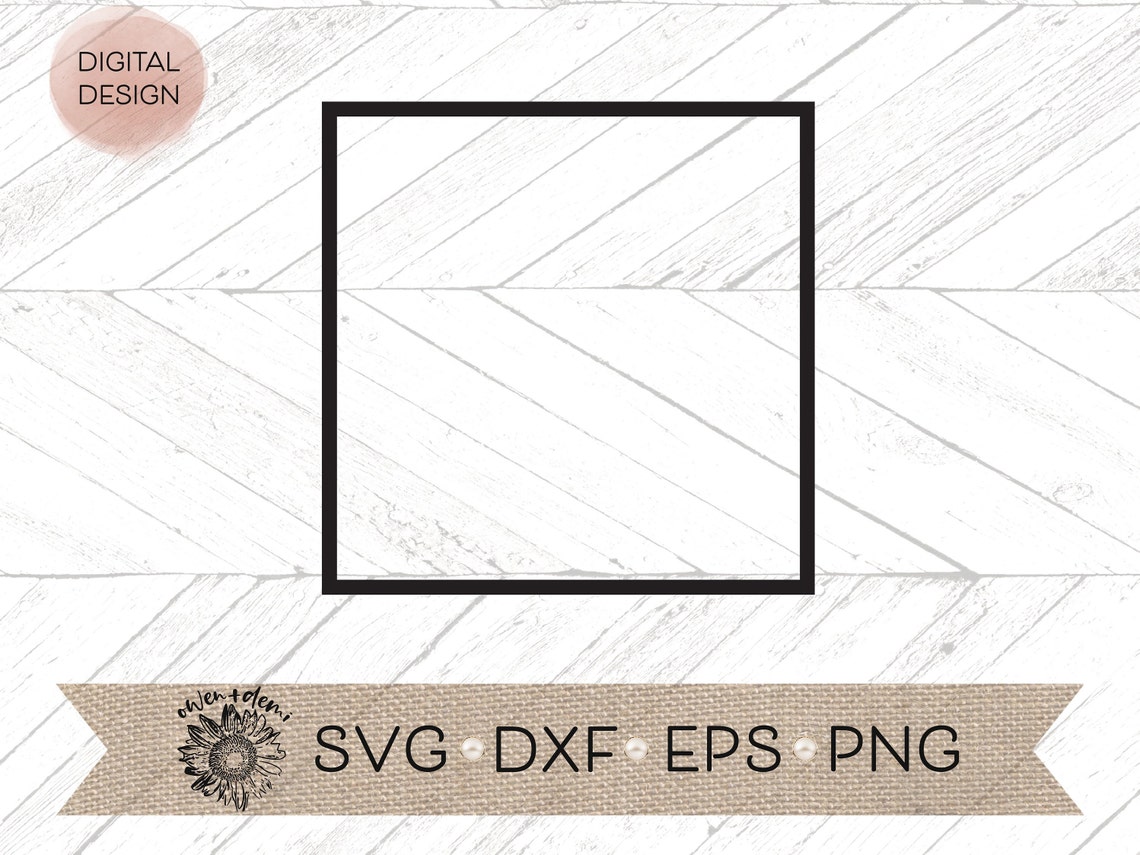Square Border Svg Square Lined Frame Svg Sign Square - Etsy