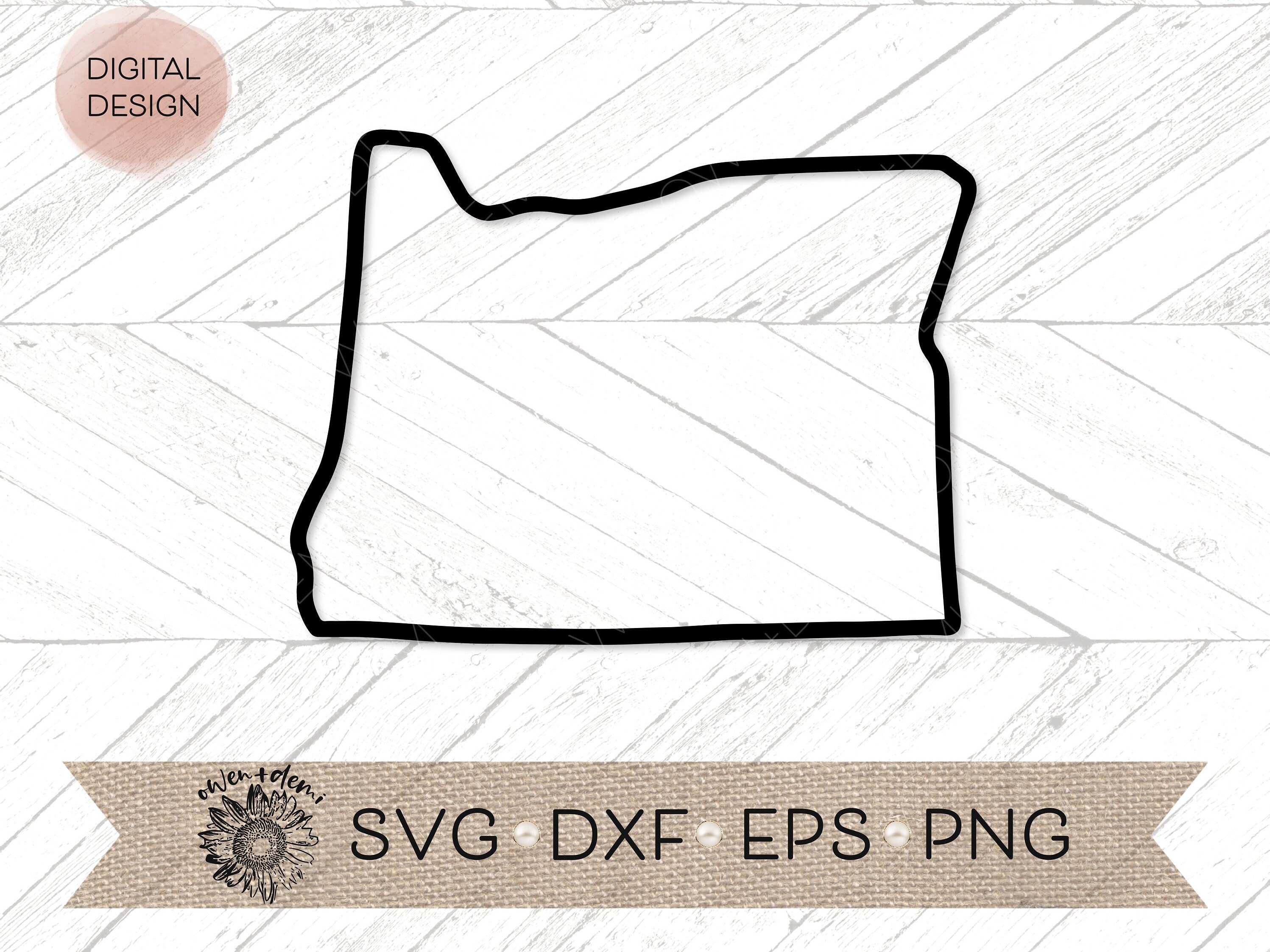 Oregon Svg Oregon Outline Svg State Svg Oregon Clipart - Etsy