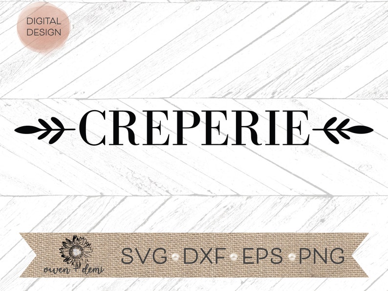 Creperie Svg Creperie Sign Svg Creperie Cricut Cut File - Etsy