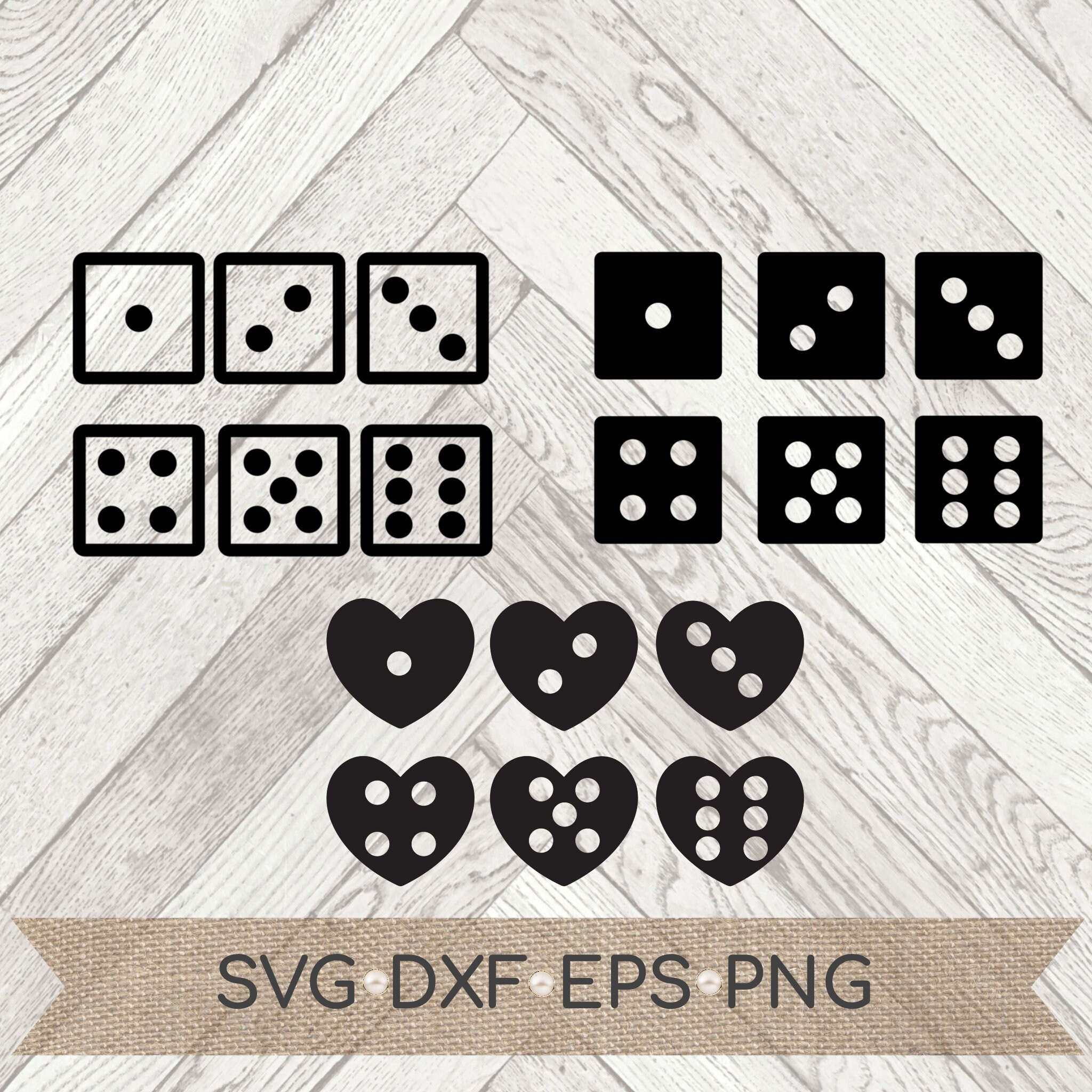 Dice Svg Dice Svg Bundle Dice Cricut Cut File Dice | Etsy