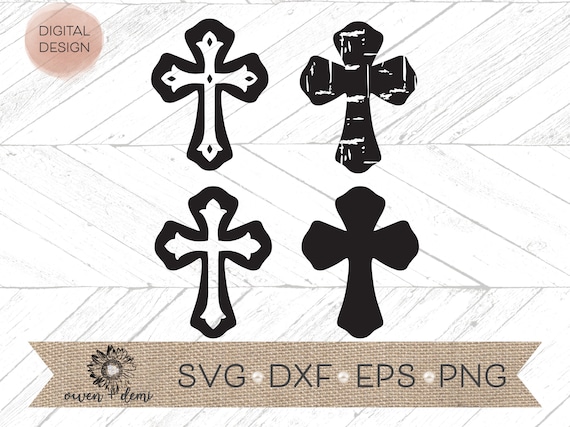 Cross Bundle Svg Rustic Chic Cross Svg Decorative Cross | Etsy