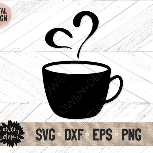 Mug Svg Mug With Heart Steam Svg Coffee Svg Coffee Svg - Etsy Australia