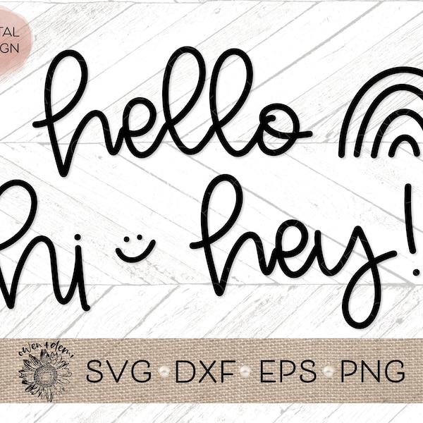 Hello Svg - Etsy Canada