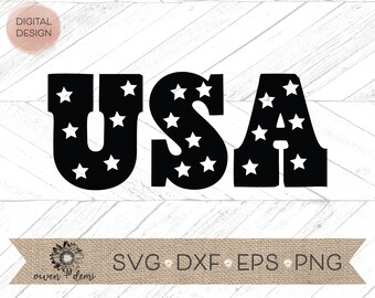 American Flag Svg for Cricut and Silhouette USA Flag Cut File American ...