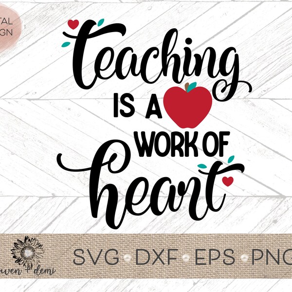 Heart Apple Svg - Etsy