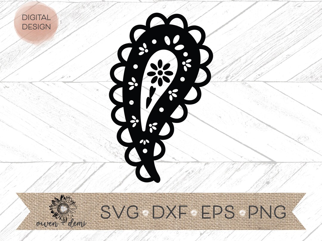Paisley Svg Flower Paisley Svg Spring Paisley Svg Spring Svg ...