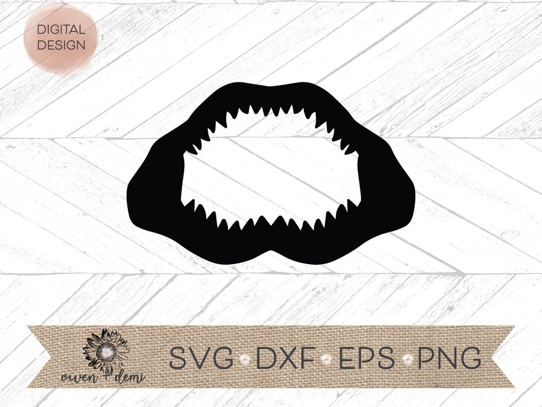 Shark Jaw Svg Shark Jaw Cut File Shark Cricut Cut File - Etsy