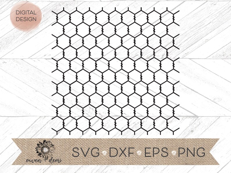 Chicken Wire Svg Square Chicken Wire Svg Chicken Wire Cut - Etsy