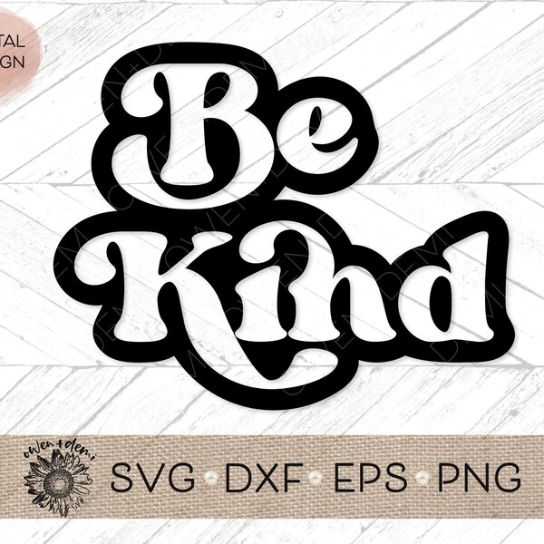 Be Kind Svg - Etsy