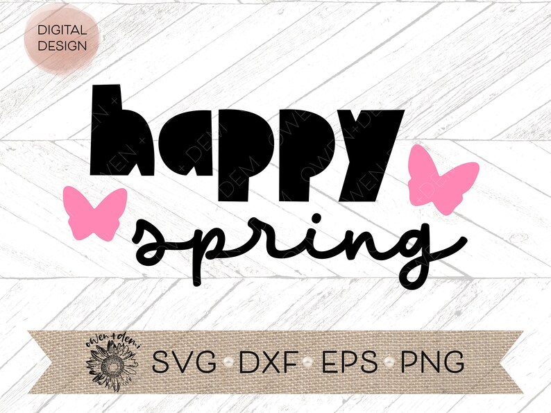 Happy Spring SVG Quirky Spring SVG Fun Spring SVG - Etsy
