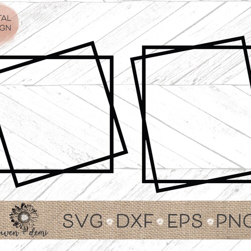 Layered Square Svg Layered Square Frame Svg Rectangle Frame - Etsy