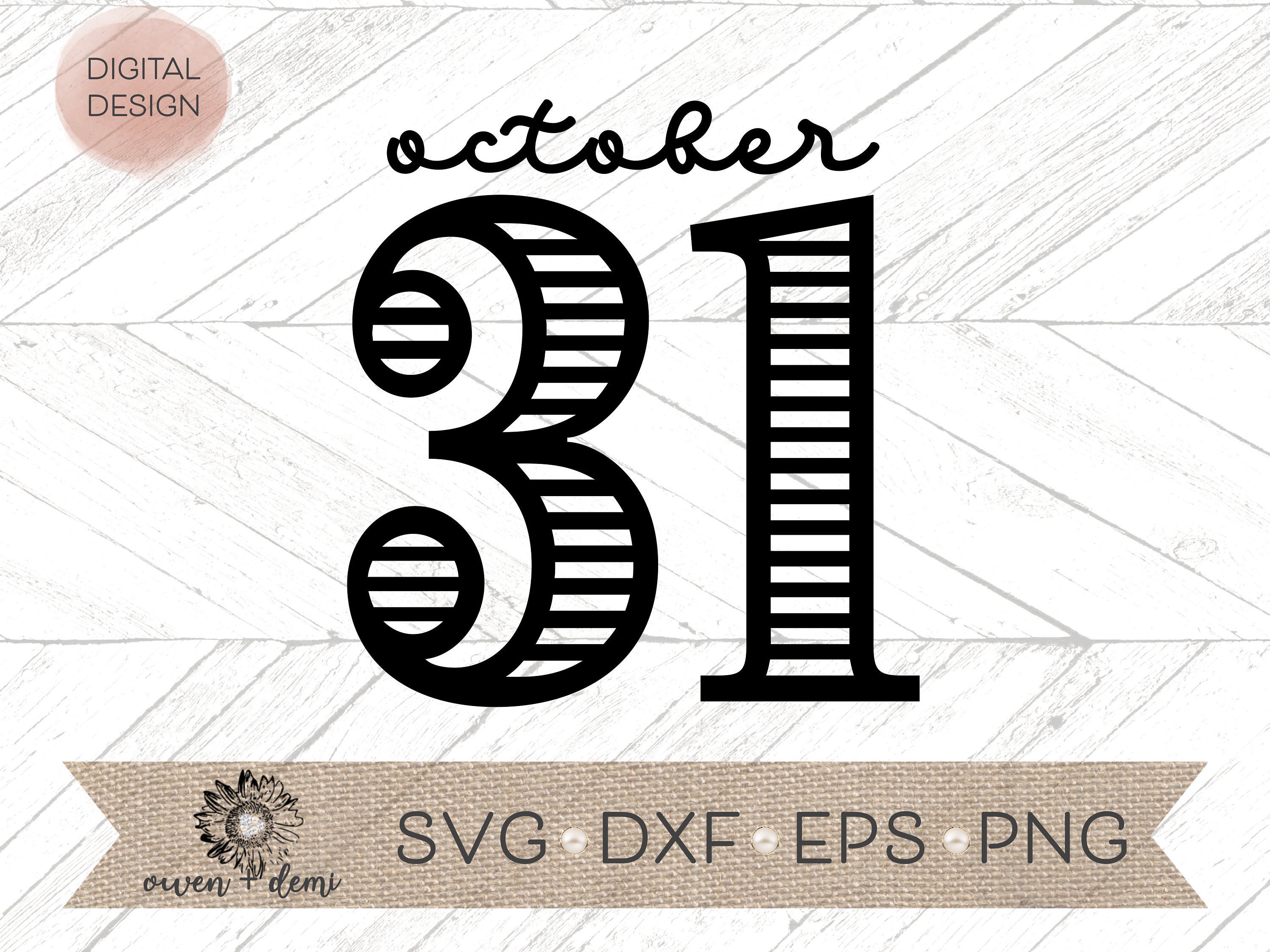 October 31 Svg Halloween Svg October Svg Halloween Clip - Etsy