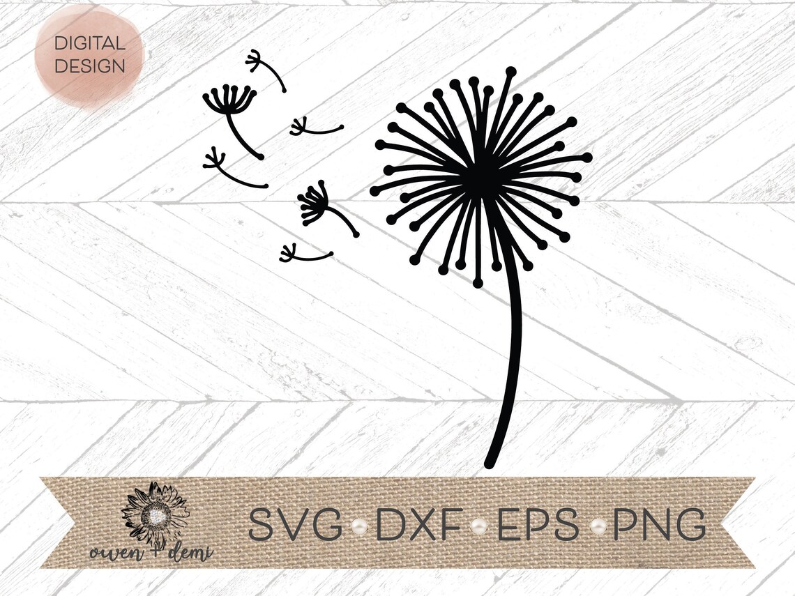 Dandelion Svg Dandelion Cut File Cricut Cut File | Etsy