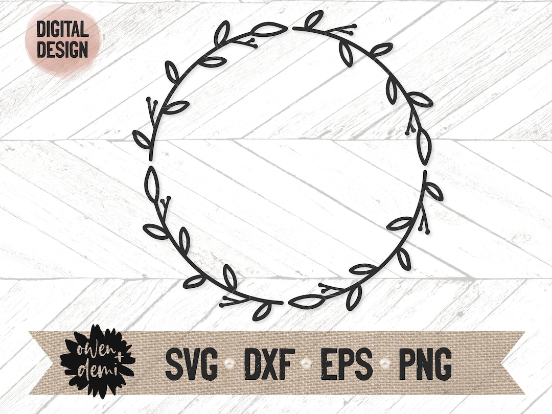 Vine Wreath Svg Vine Wreath Cut File Vine Cricut Cut File Vine ...