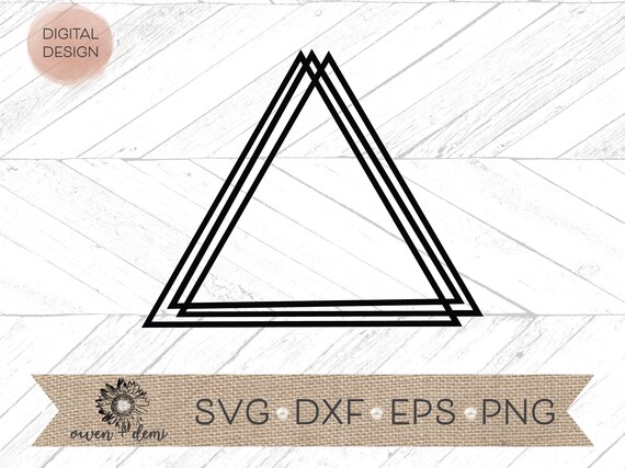 Triangle Frame Svg Sketch Triangle Svg Triangle Svg - Etsy