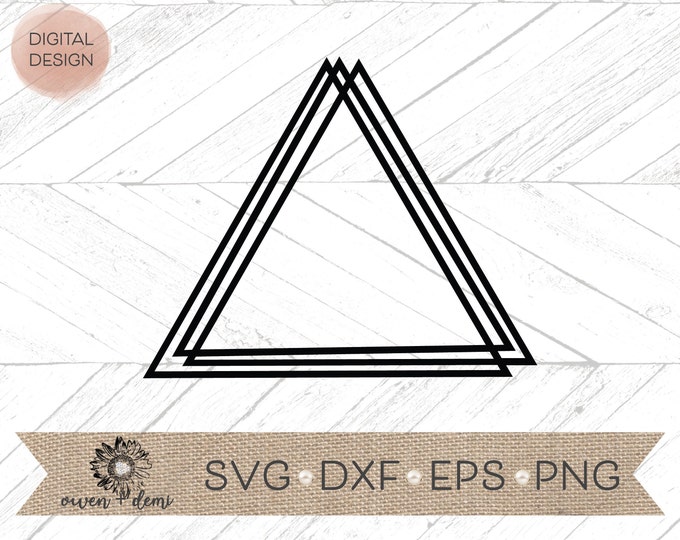 Triangle Frame Svg Sketch Triangle Svg Triangle Svg - Etsy