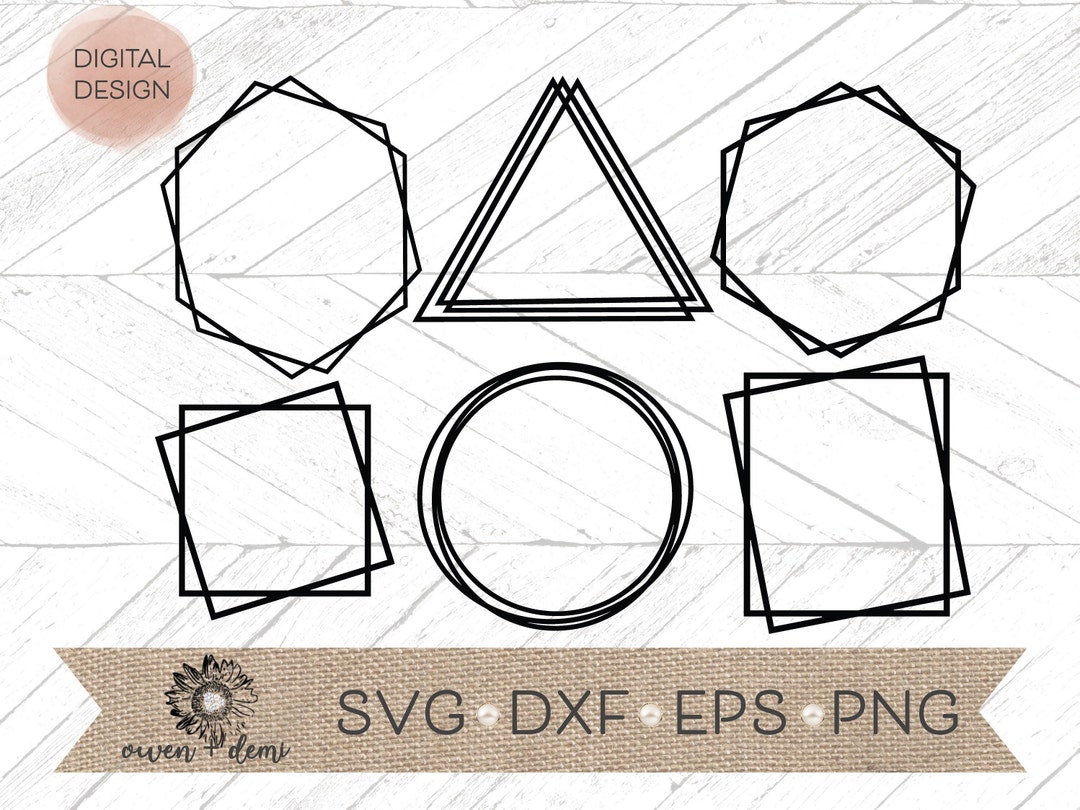 Geometric Shape Svg Bundle Shape Frames Svg Hexagon Svg Circle Svg ...