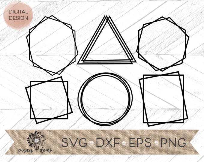 Geometric Shape Svg Bundle Shape Frames Svg Hexagon Svg Circle Svg ...
