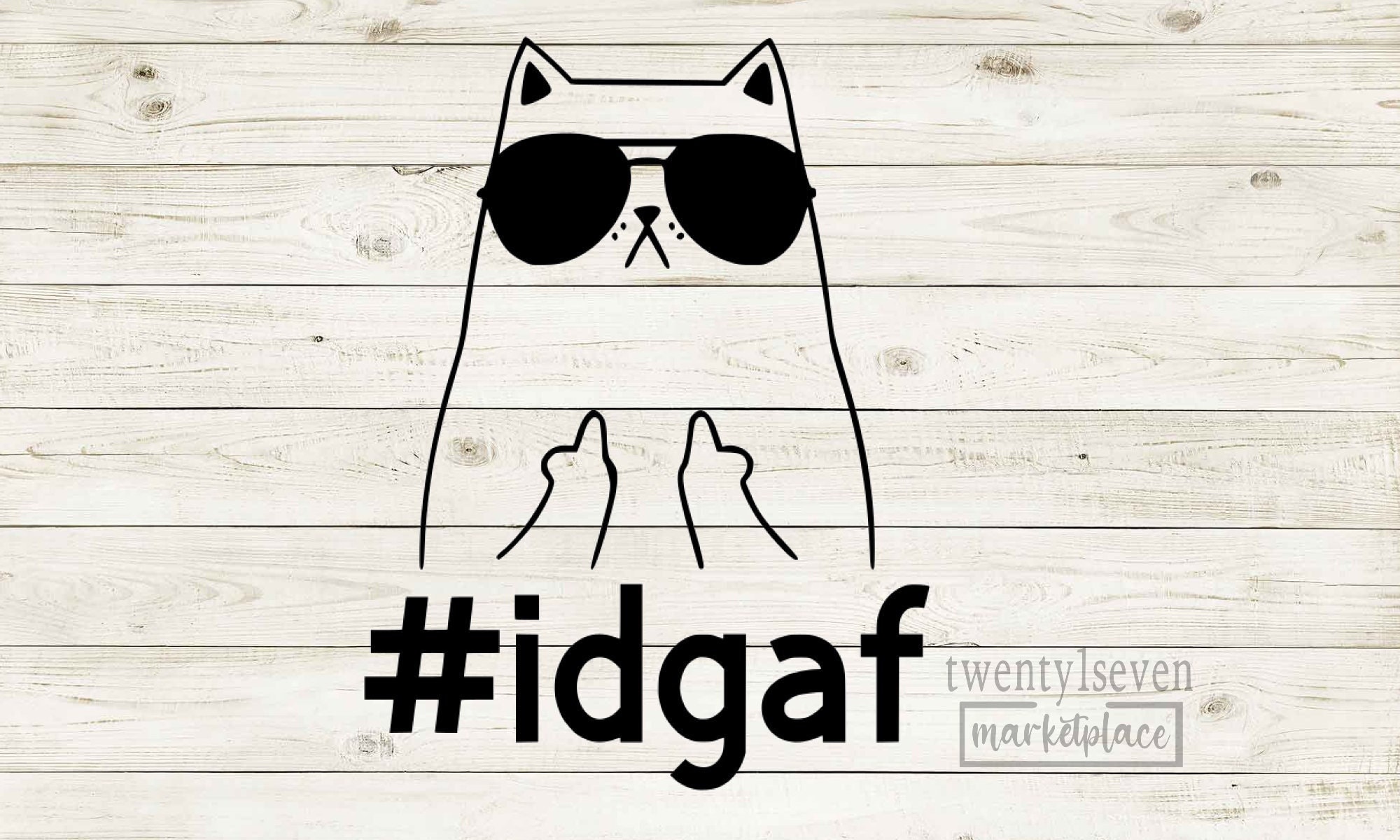 Cat SVG| IDGAF Cat| Funny Cat Lover Gift| Vet Tech Life| Instant ...
