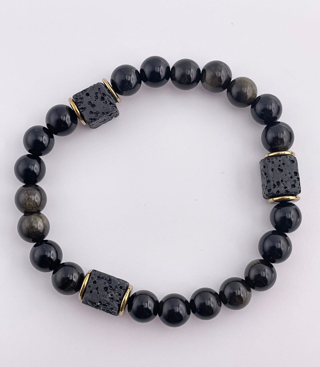 Black Obsidian Bracelet for Protection Crystal Bracelet - Etsy