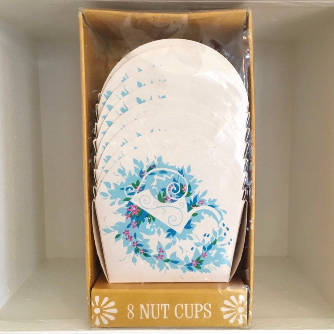 1960s Garden Themed Floral Artwork Nut Cups by American Greetings - Etsy