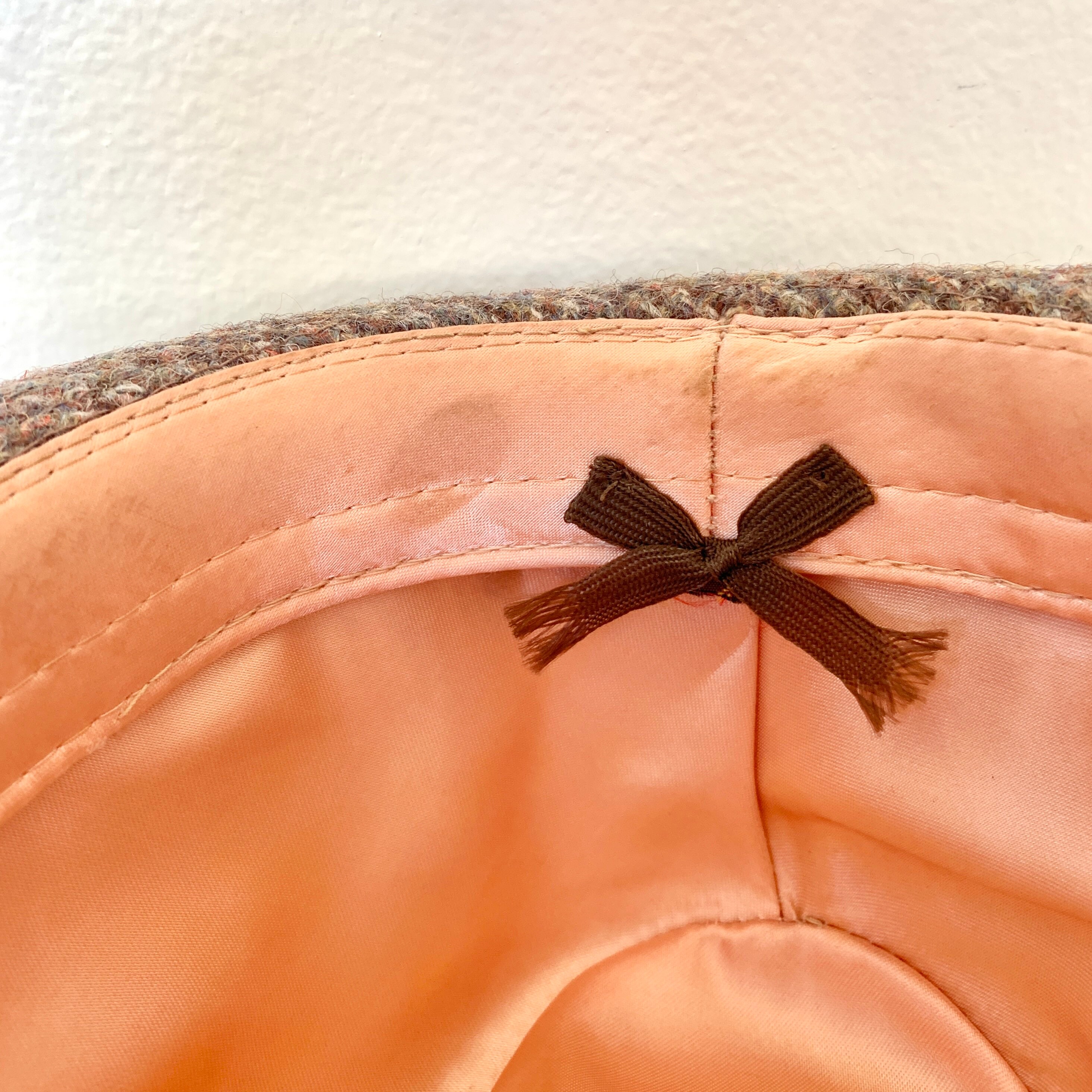 Harris Tweed Wool Trilby Fedora Hat With Feather Trim - Etsy