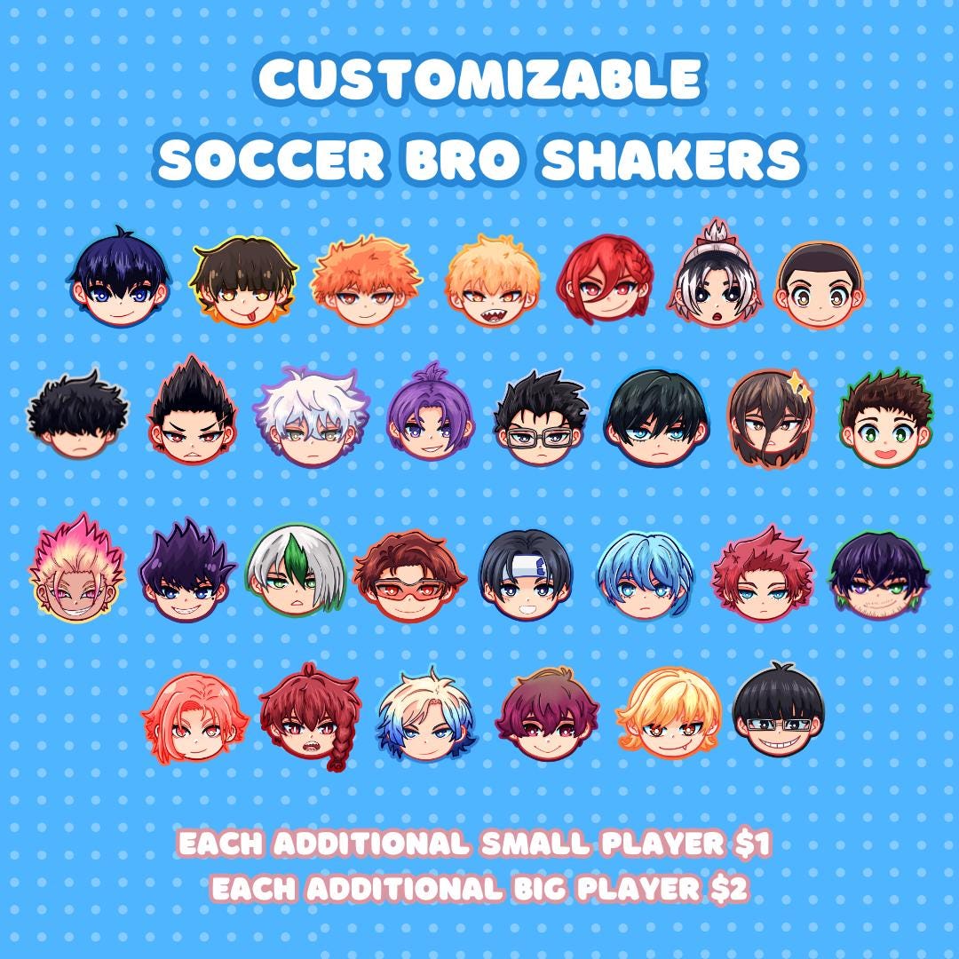 Custom Openable Soccer Bro Shaker Charms - Etsy
