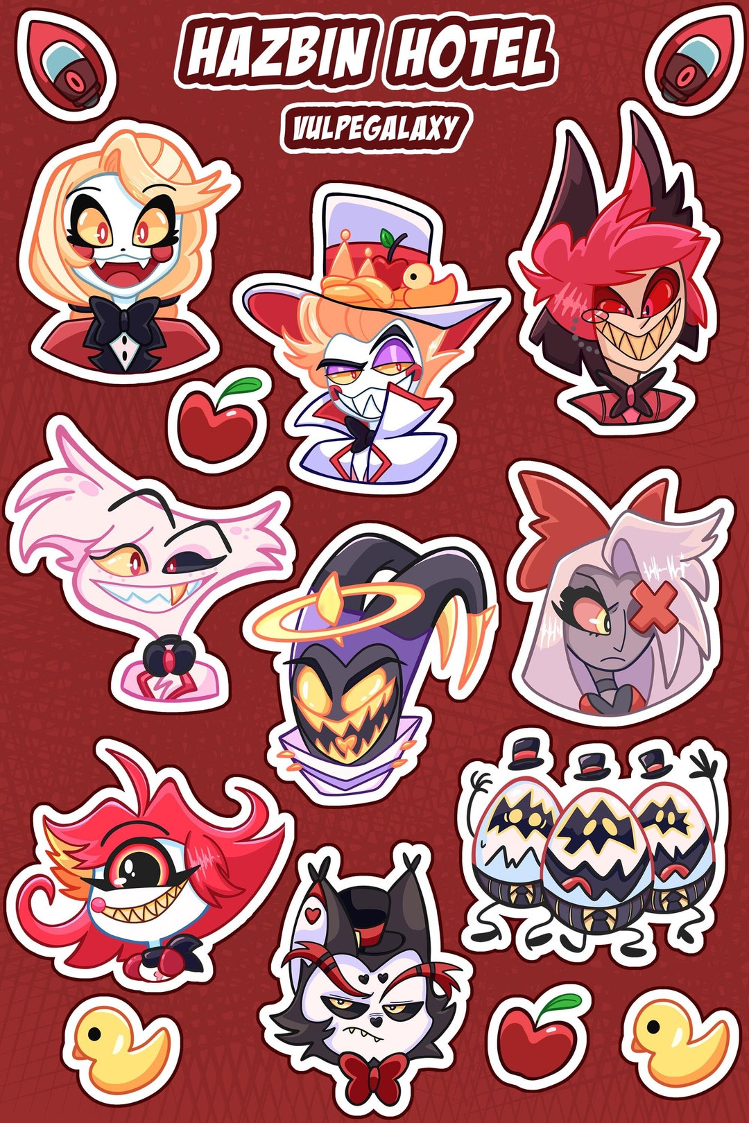 Hazbin Sticker Sheets - Etsy