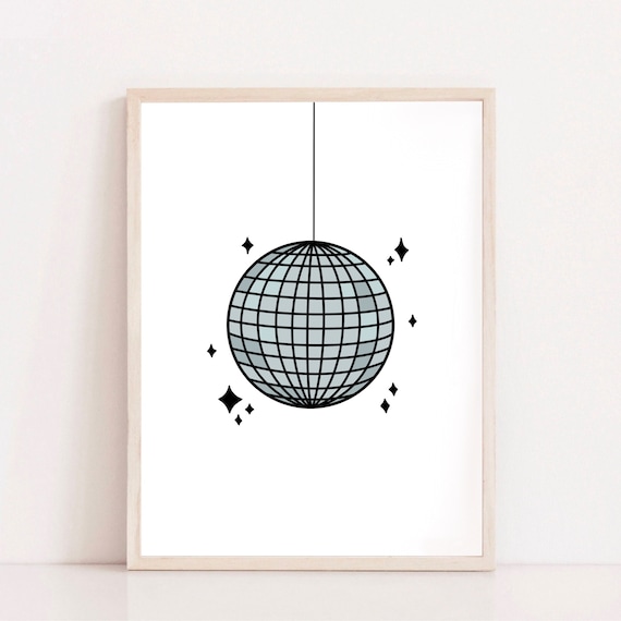 Mirrorball Digital Download Art Print - Etsy