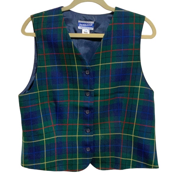 Pendleton Vest - Etsy