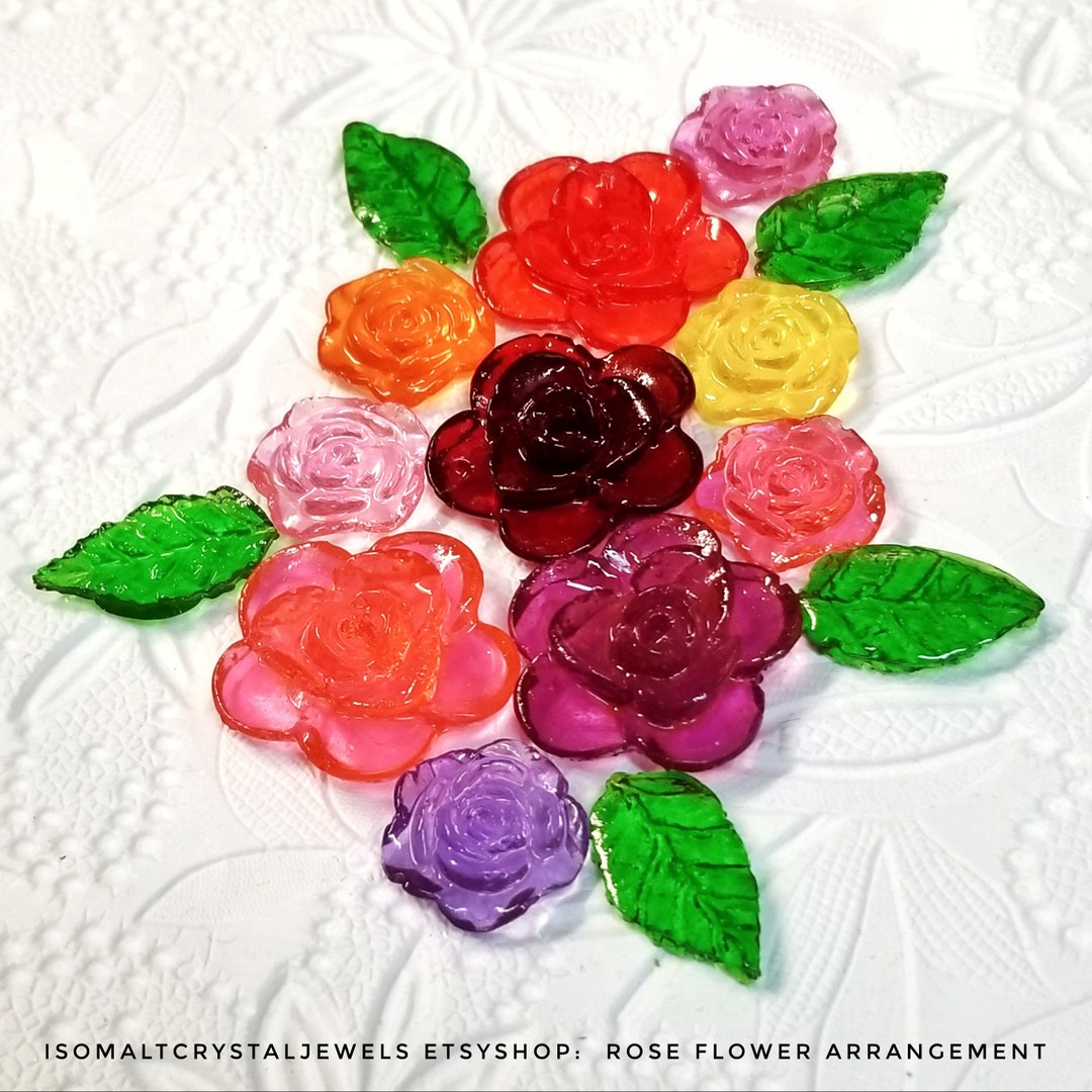 Isomalt Roses: Custom Cake Topper, Princess Birthday Decor, Custom ...