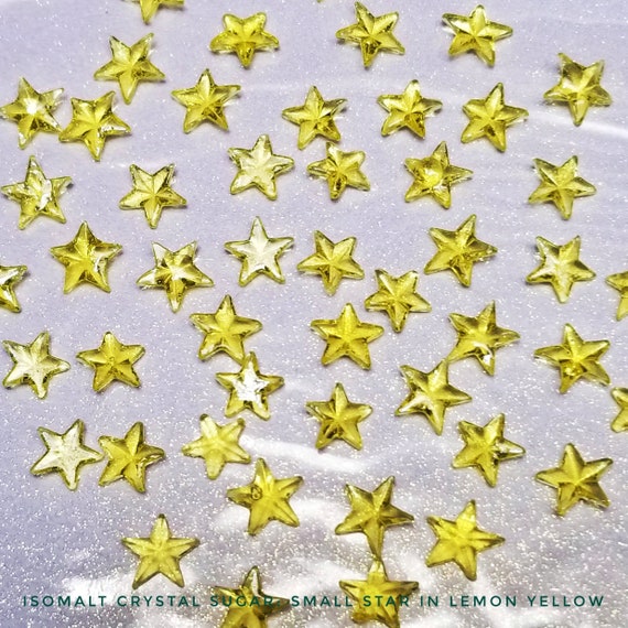 108 extra small sugar stars edible gems for your cake | Etsy