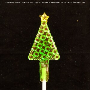 22 Crystal Mini Diamond Christmas Tree Cake Topper, Made of Diamond ...