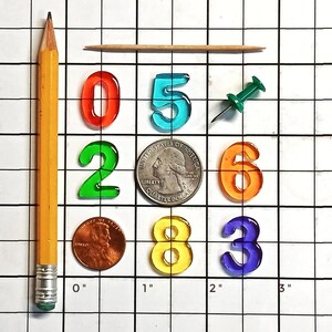 30 Pieces of Edible Isomalt Sugar Numbers: Birthday Cake Decorations ...