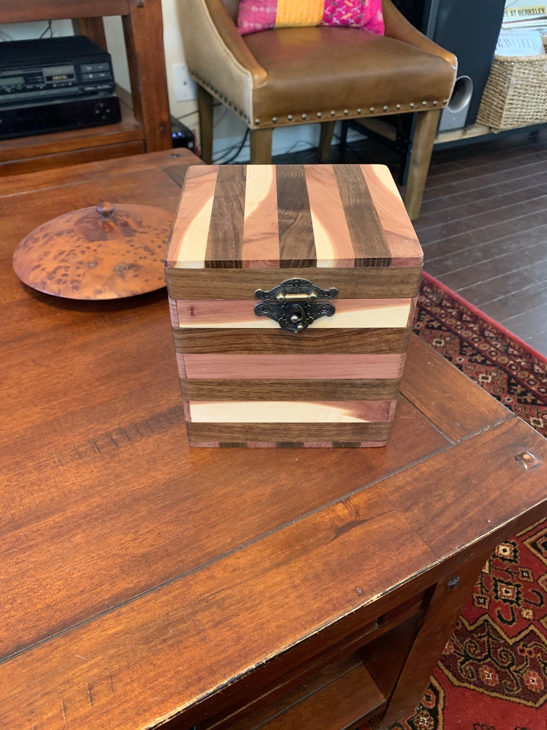 Small Walnut and Cedar Chest - Etsy
