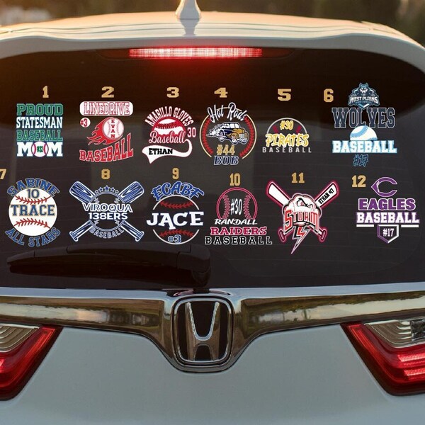 Baseball Decal - Etsy