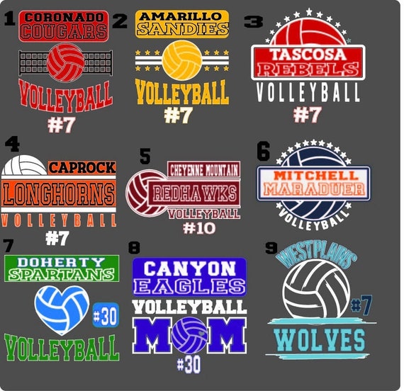 Volleyball Car Decal - Etsy