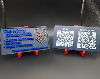 Custom 3D Printed Business Cards set of 10 - Etsy