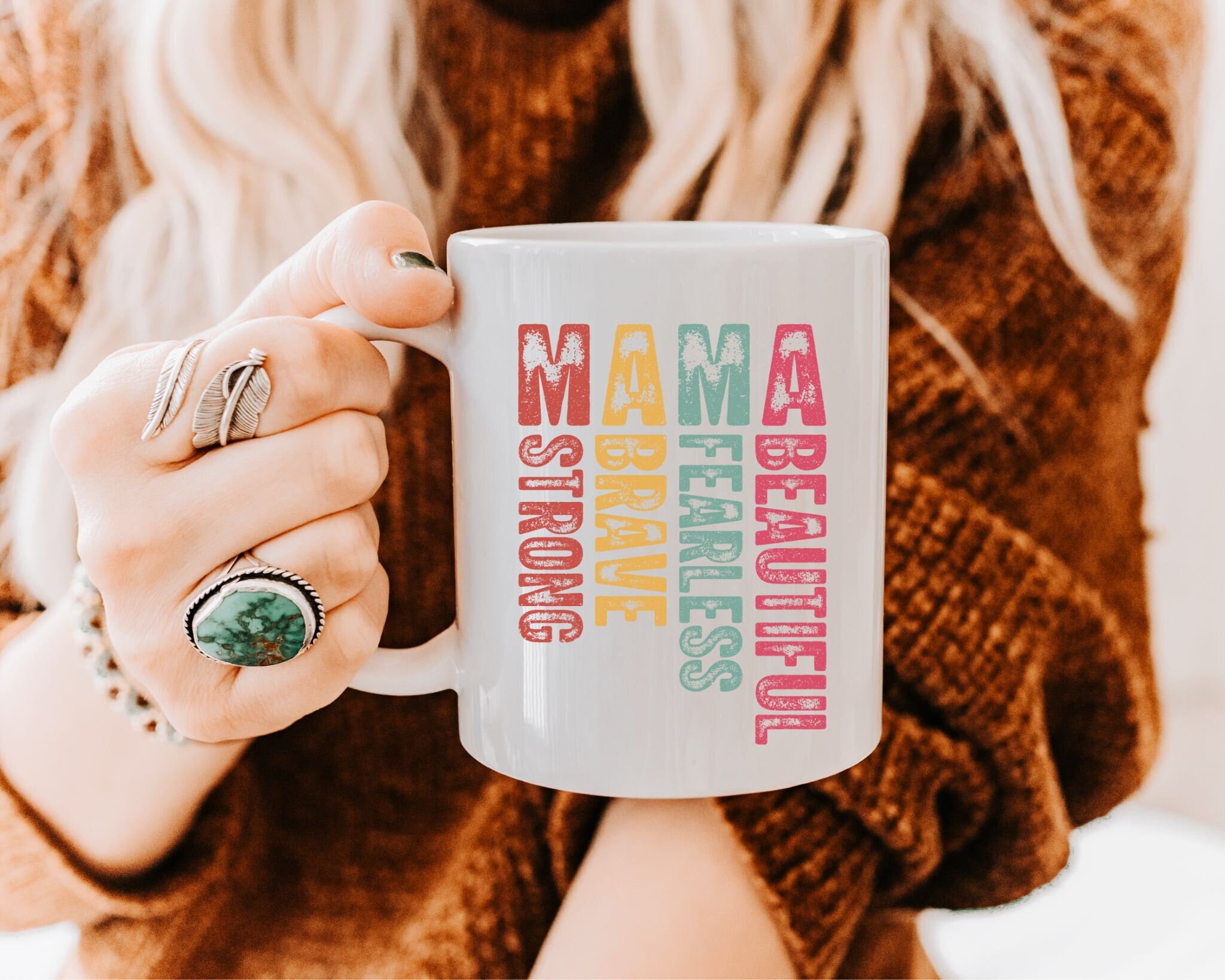 Mama Coffee Mug, Mothersday Coffee Mug, Flower Print Coffee Mug ...