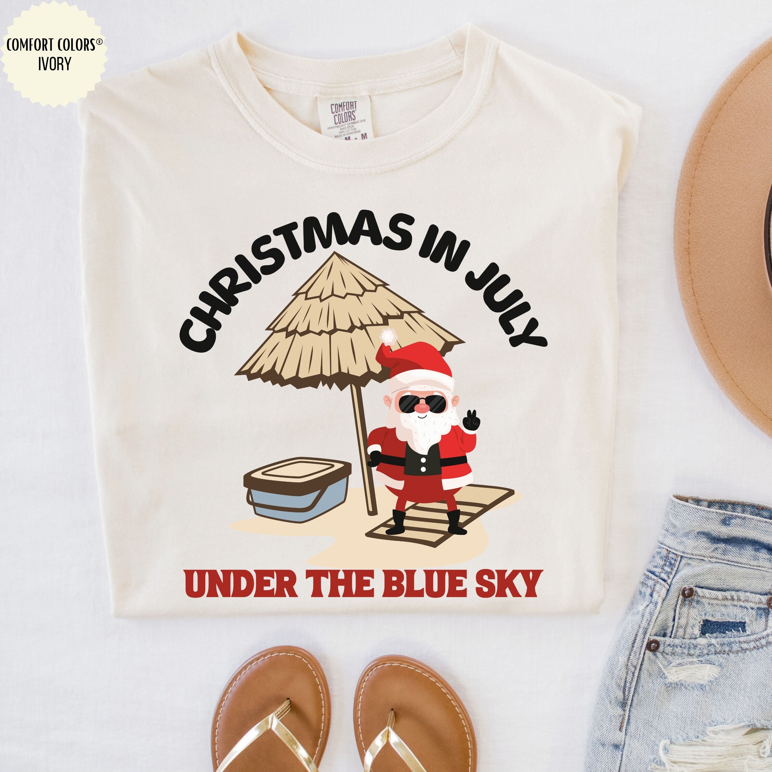 Christmas in July Shirt, Christmas in July Summer Shirt, Funny Santa ...