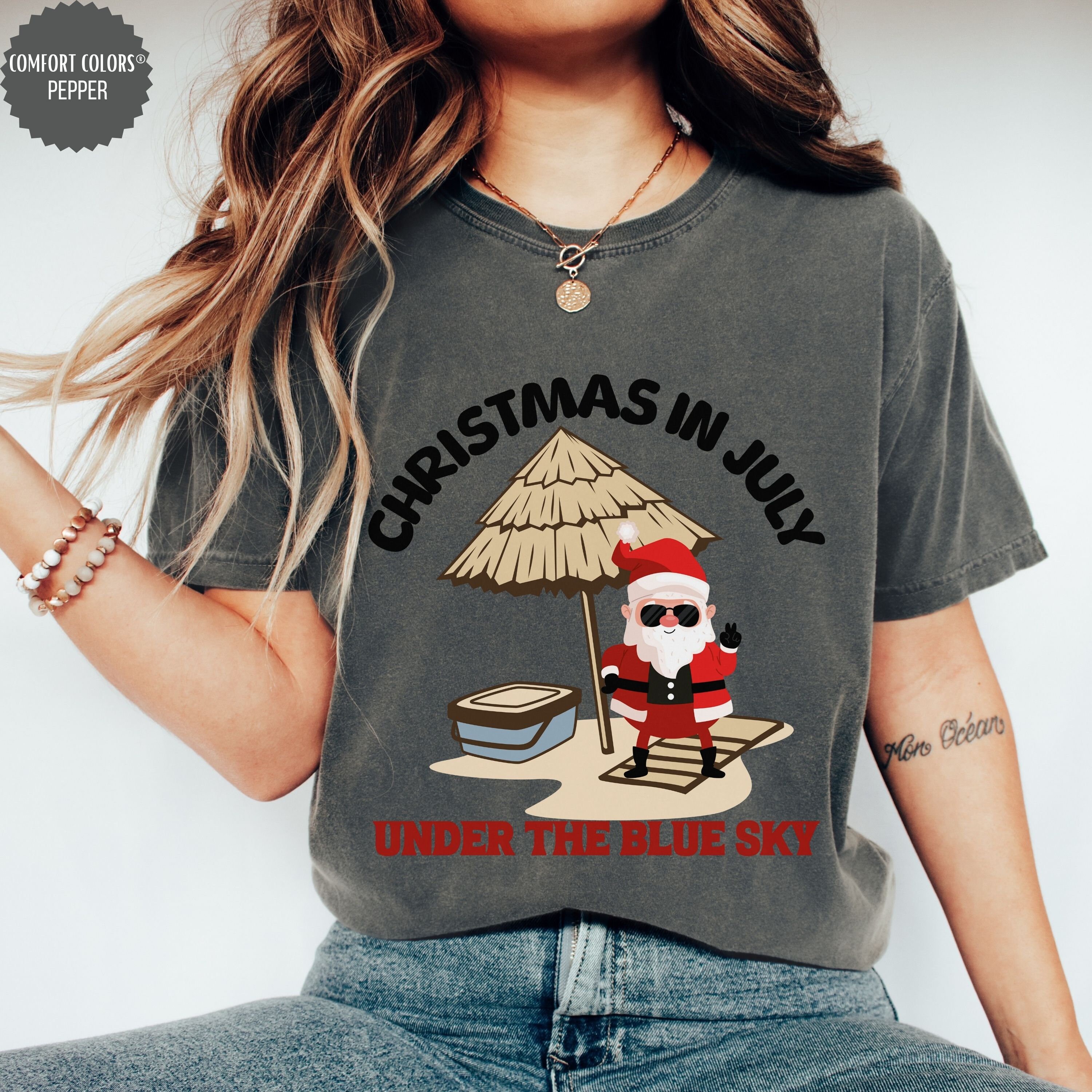 Christmas in July Shirt, Christmas in July Summer Shirt, Funny Santa ...