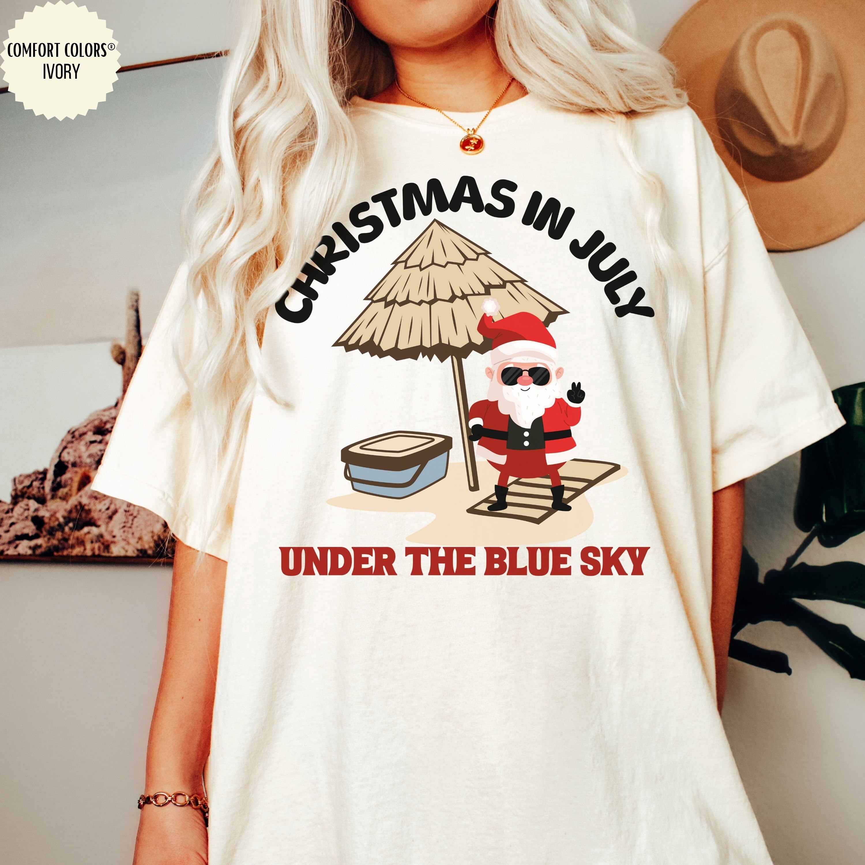 Christmas in July Shirt, Christmas in July Summer Shirt, Funny Santa ...